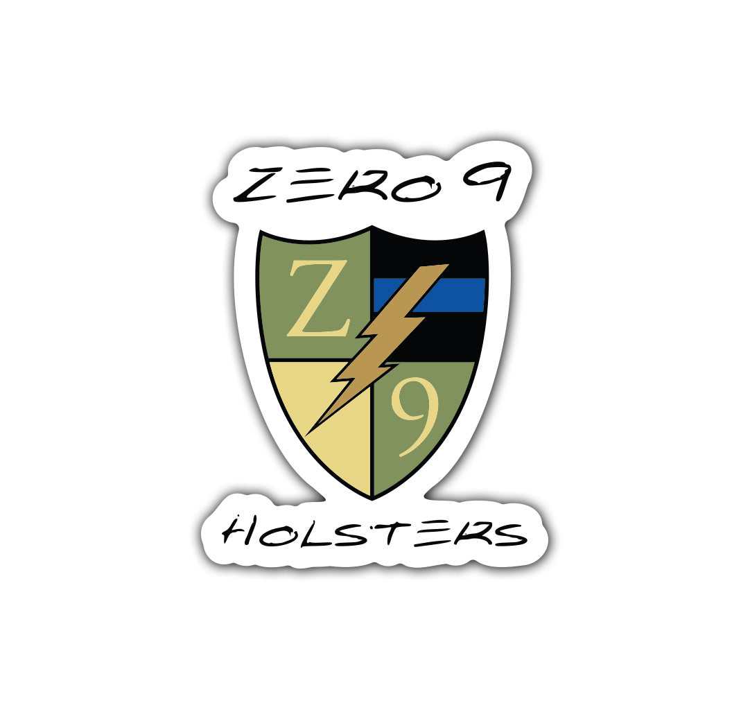 Z9 Shield Logo Sticker – Zero9 Holsters